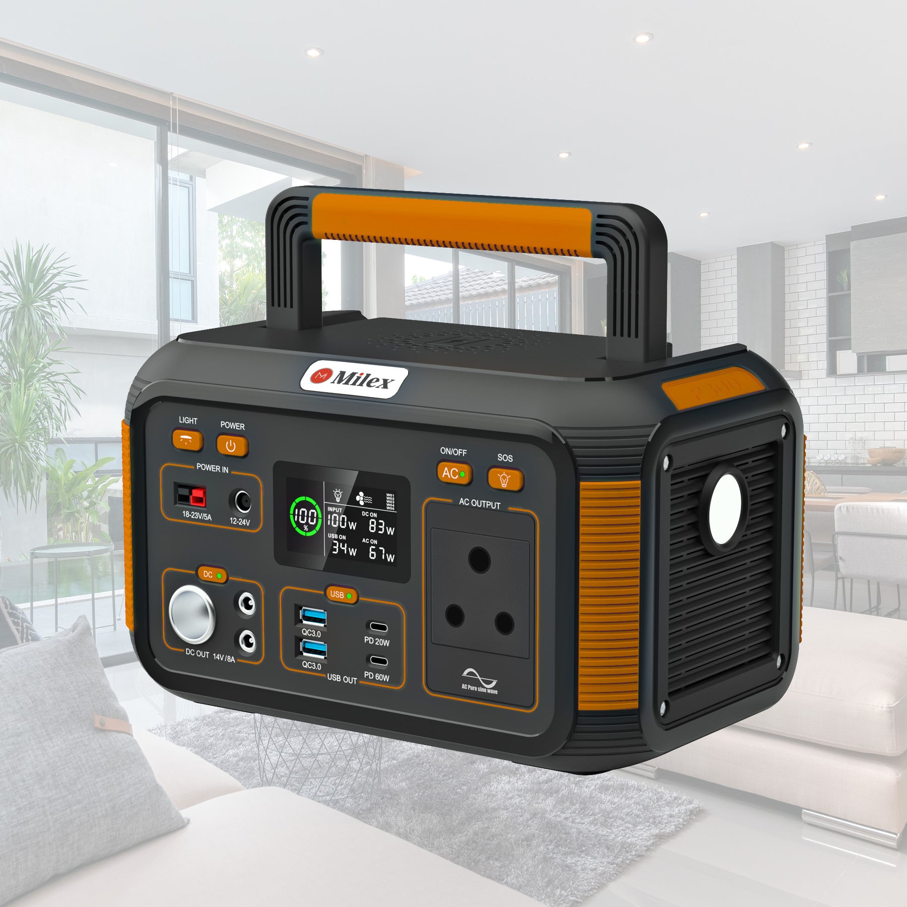 Milex 500W Portable Power Station – Homemark