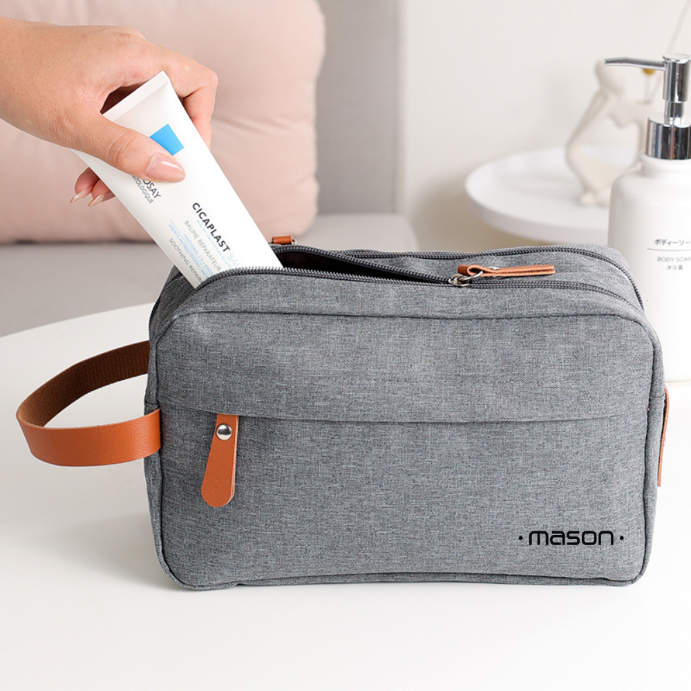Mason Cosmetic Bag | Grey – Homemark