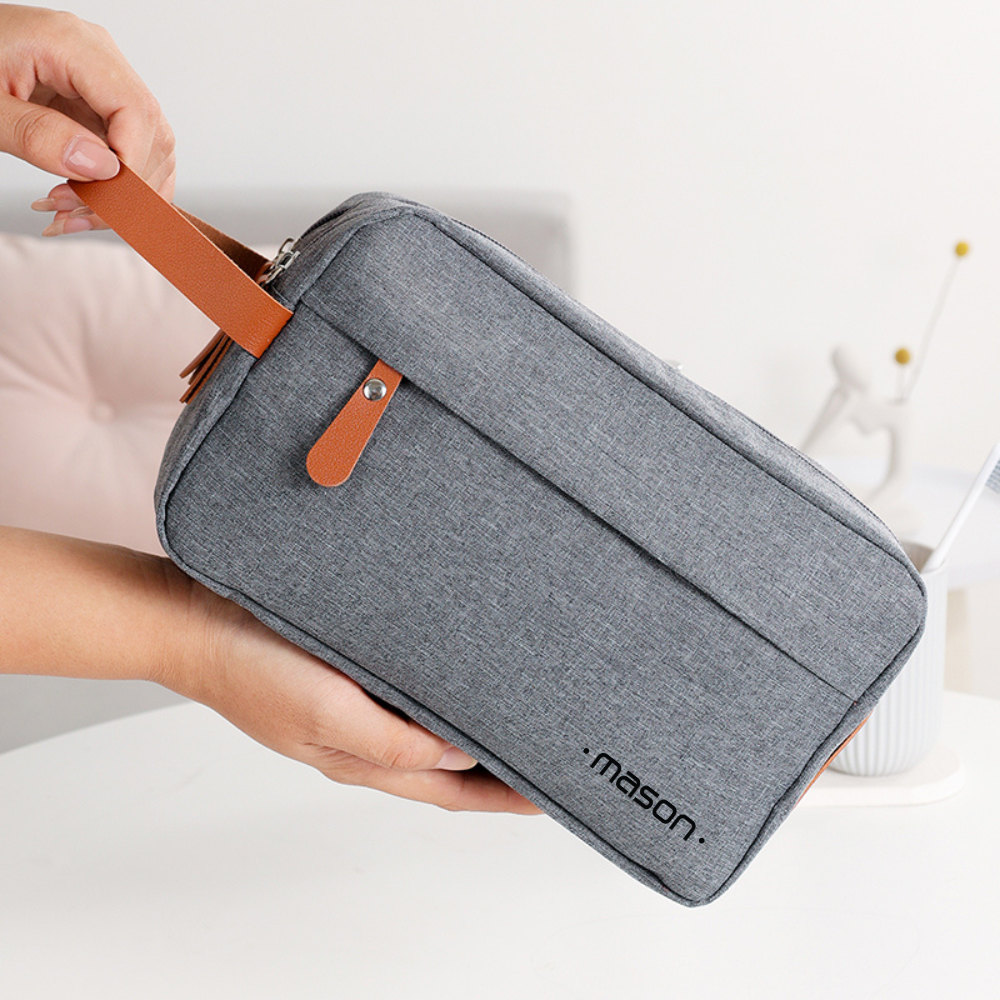 Mason Cosmetic Bag | Grey – Homemark