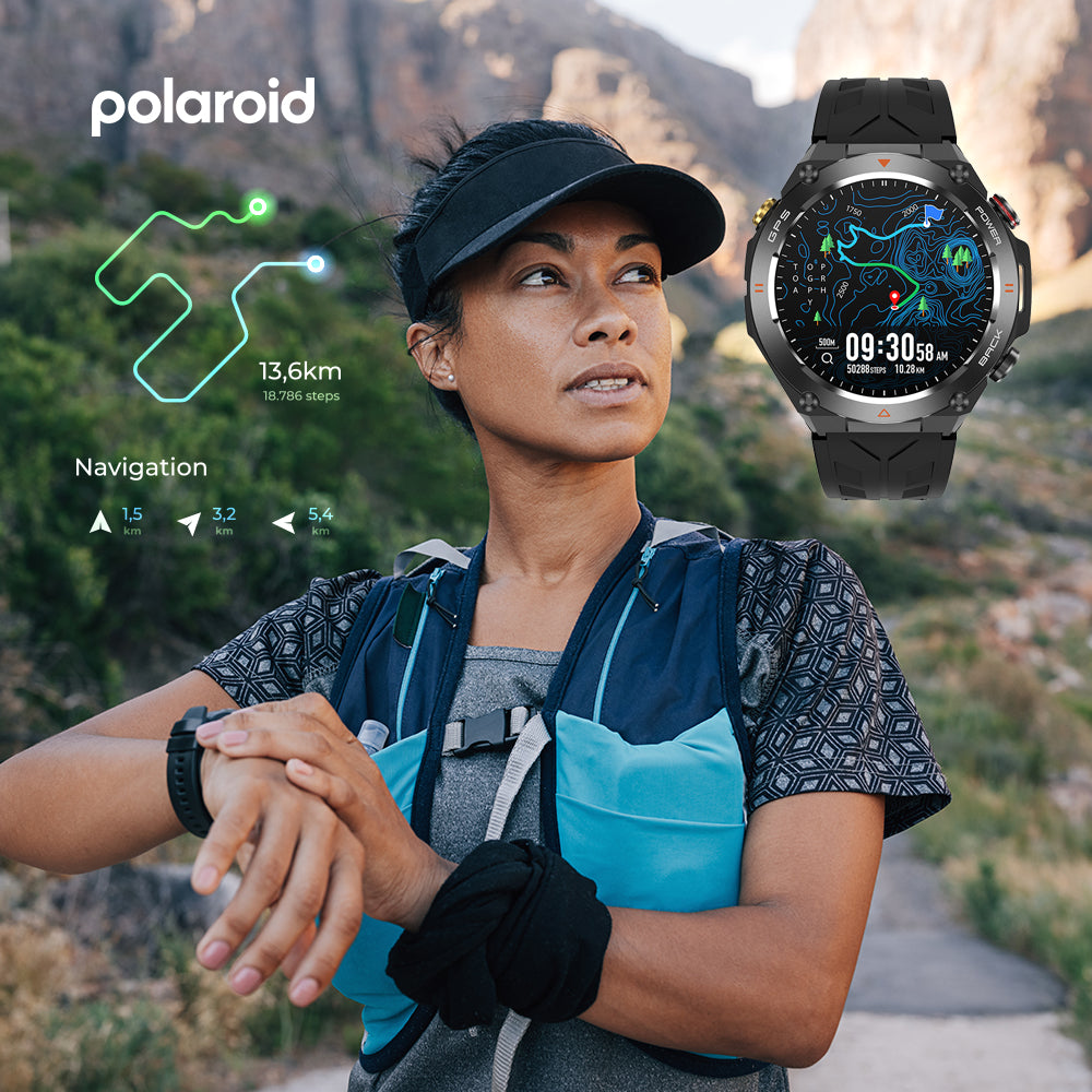 Polaroid Pulse GPS Smartwatch Black – Homemark